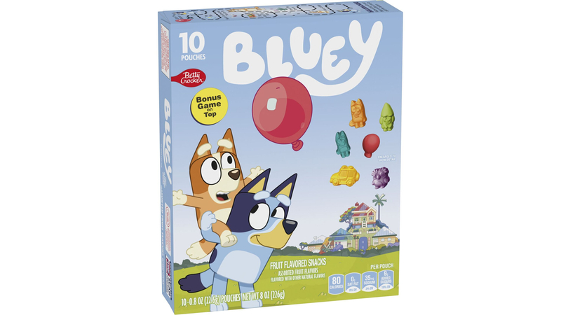 Bluey Fruit Flavored Snacks, Treat Pouches, Gluten Free Snack, 10 Ct, 8 ...