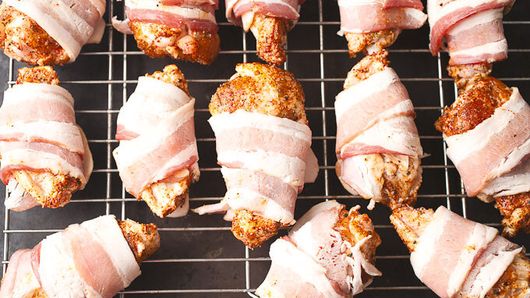 Bacon-Wrapped Chicken Wings Recipe - Tablespoon.com