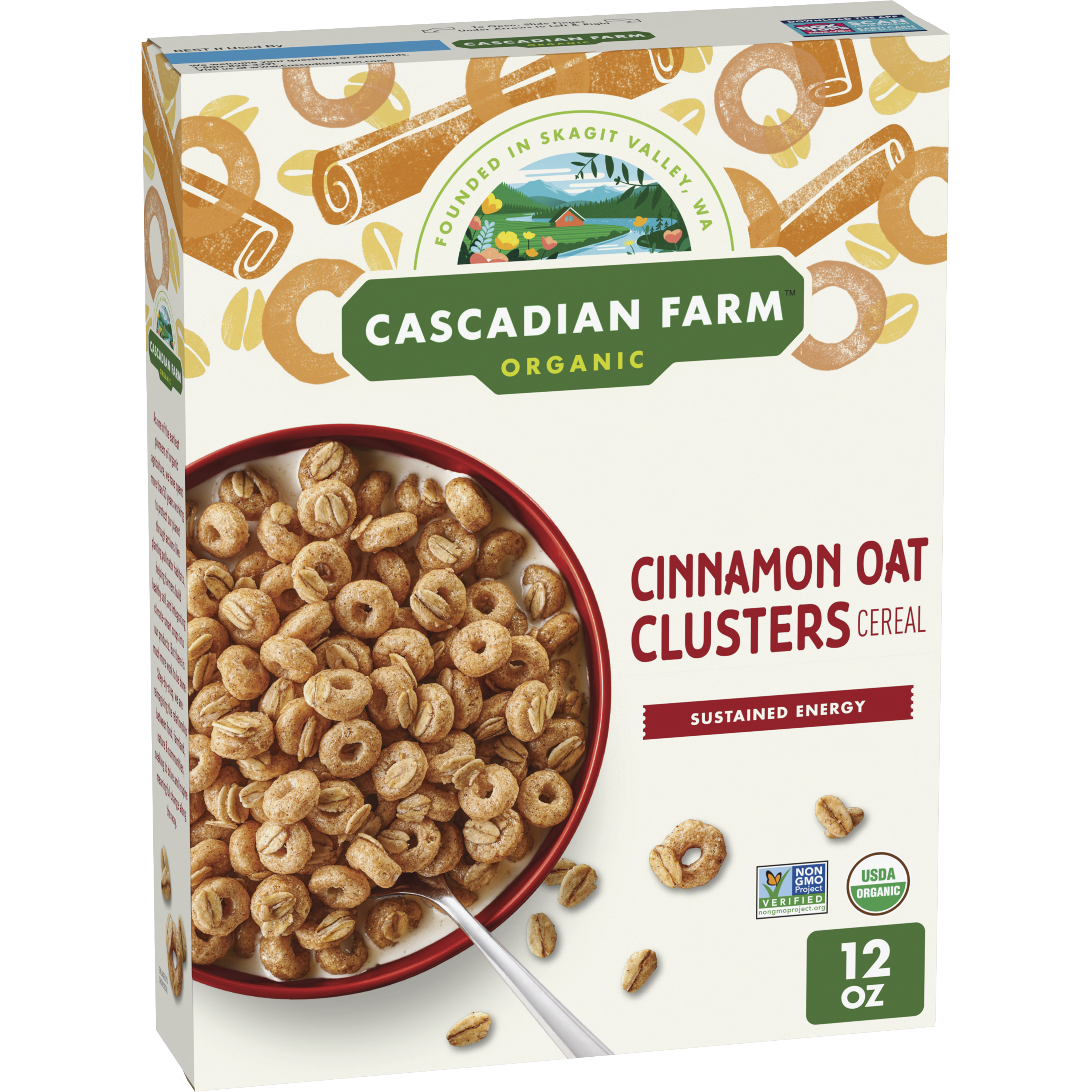 Cinnamon Oat Clusters Cereal | Cascadian Farm Organic