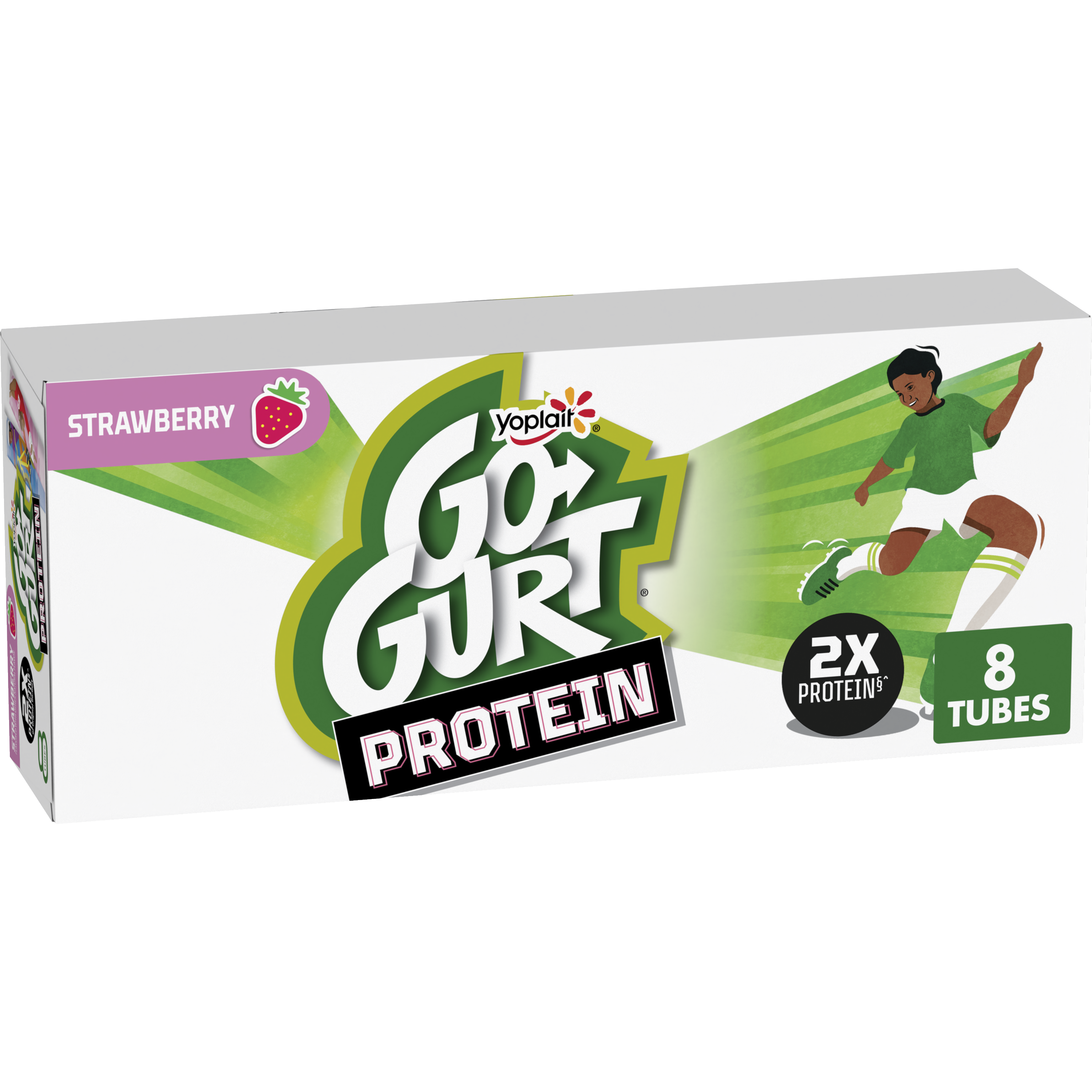 Strawberry Go-GURT Protein Kids Yogurt Tubes 8 Pack
