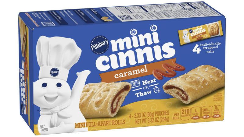 Pillsbury Mini Cinnis, Pull-Apart Caramel Rolls, 4 Rolls, 9.32 oz ...