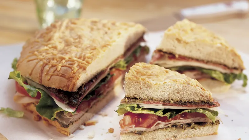 Layered Italian Sandwich Recipe - BettyCrocker.com