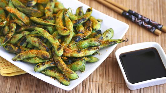 Spicy Grilled Edamame Snack Recipe - Tablespoon.com
