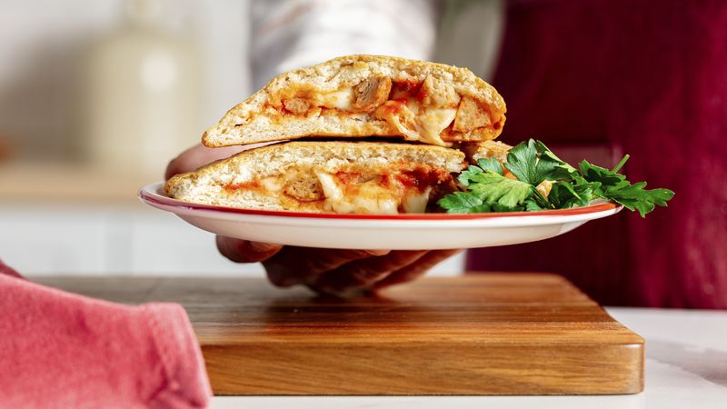 Beef Meatball Calzone Recipe - BettyCrocker.com