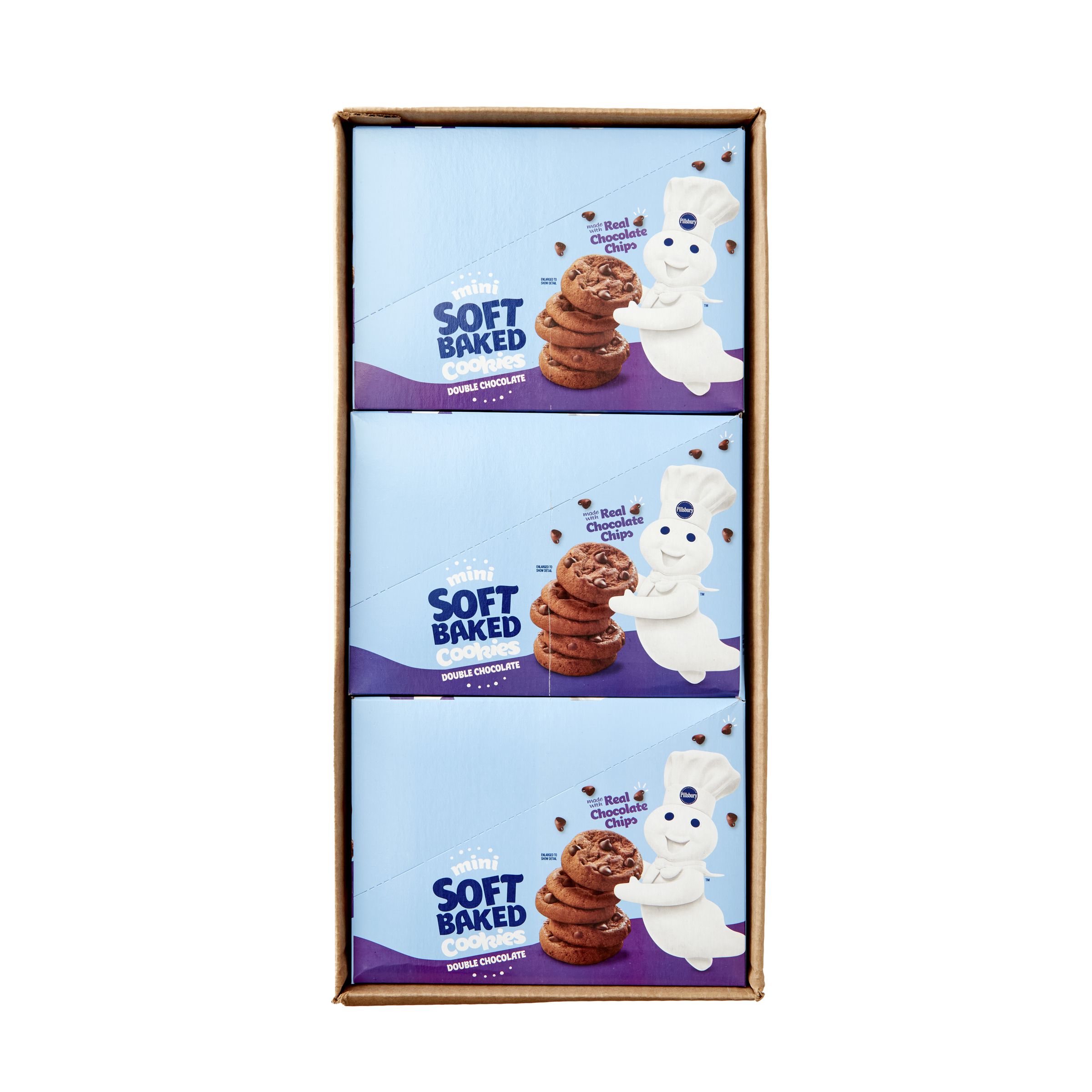 Pillsbury™ Soft Baked Cookies Mini Double Chocolate Chip 6 Ct 3 Oz