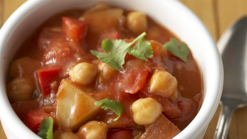 Skinny Chunky Chick Pea and Potato Soup Recipe - BettyCrocker.com