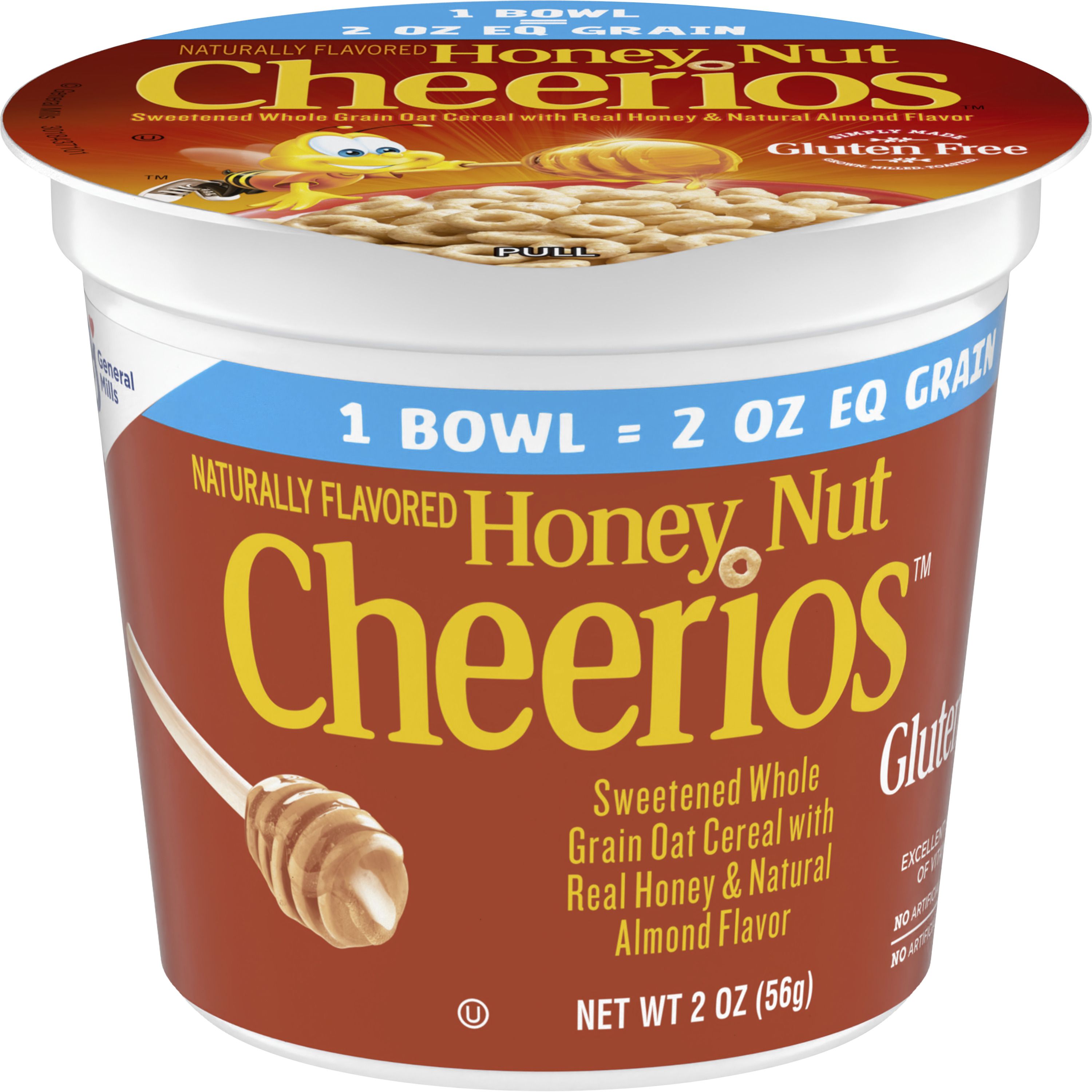 Honey Nut Cheerios™ Cereal Single Serve K12 2oz Eq Grain