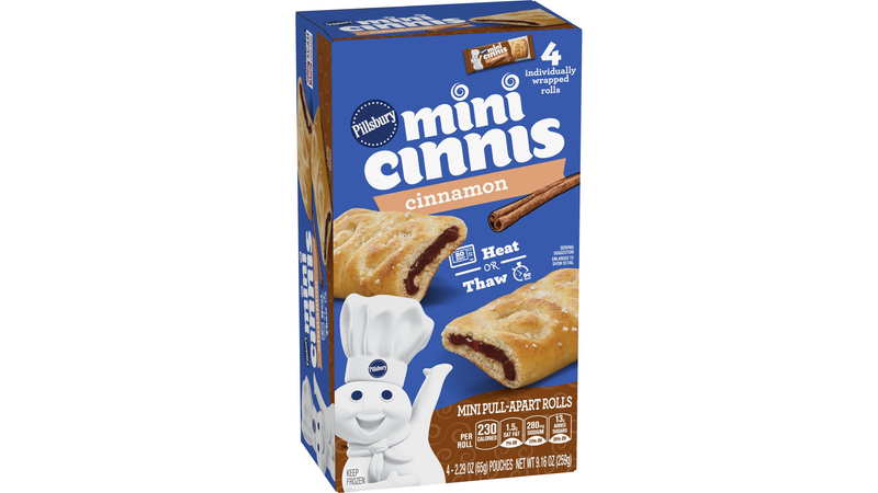 Pillsbury Mini Cinnis, Pull-Apart Cinnamon Rolls, 4 Rolls, 9.16 oz ...