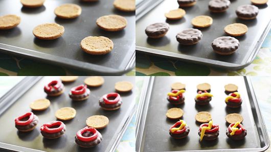 Mini Burger Cookies Recipe - Tablespoon.com