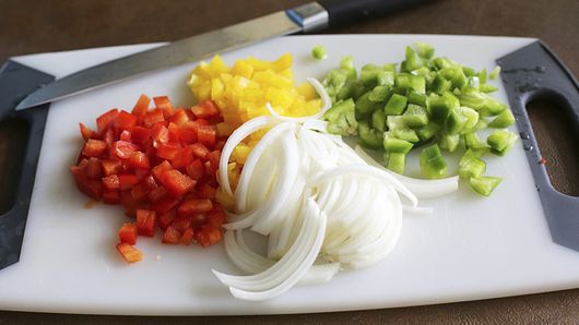 Open-Faced Enchilada Veggie Quesadillas Recipe - Tablespoon.com