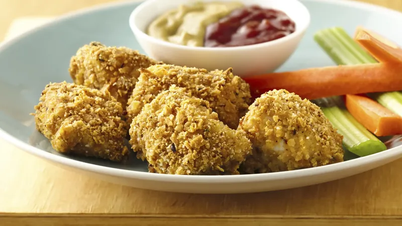 Garden Ranch Baked Chicken Nuggets Recipe - BettyCrocker.com