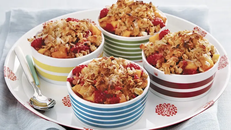 Mango-Raspberry Crisp Recipe - BettyCrocker.com