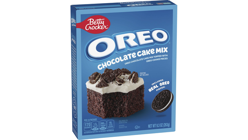 Betty Crocker OREO Chocolate Cake Mix, Chocolate Cake Baking Mix With ...
