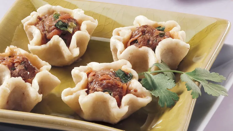 Steamed Beef Dumplings Recipe - BettyCrocker.com
