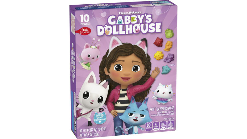 Gabby's Dollhouse Fruit Flavored Snacks, Treat Pouches, Gluten Free, 10 ...