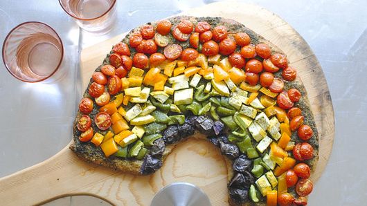 Rainbow Pizza Recipe - Tablespoon.com