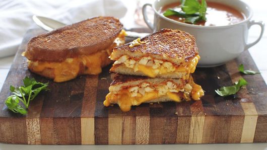 Chipotle Chicken Grilled Cheese Recipe - Tablespoon.com