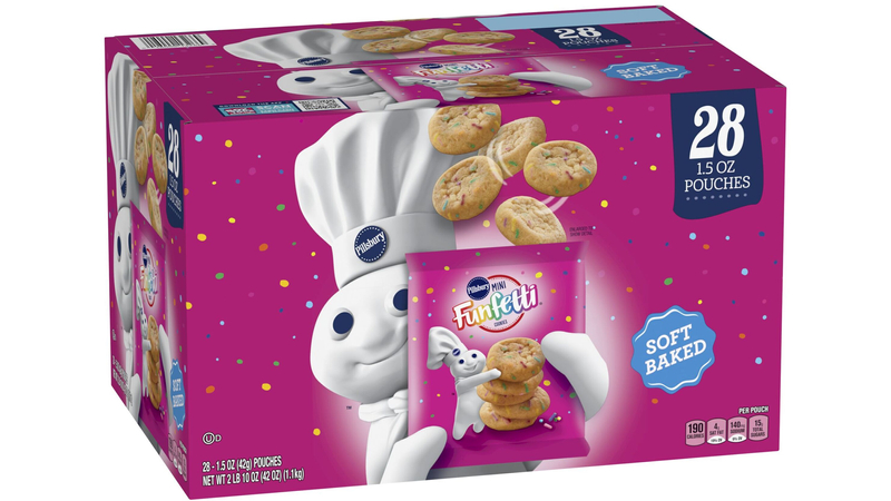 Pillsbury Mini Soft Baked Cookies, Funfetti, Snack Bags, 28 ct ...